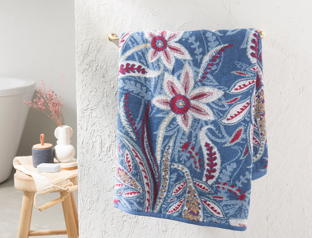 Serviette de bain jacquard Euphoria - Linvosges Serviette de bain jacquard Euphoria - Linvosges